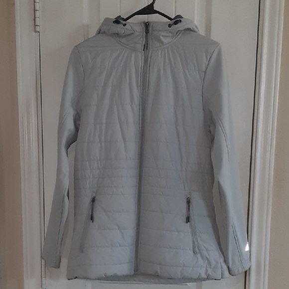 New Balance | Jackets & Coats | New Balance Womens Grey Quilted Hooded ...